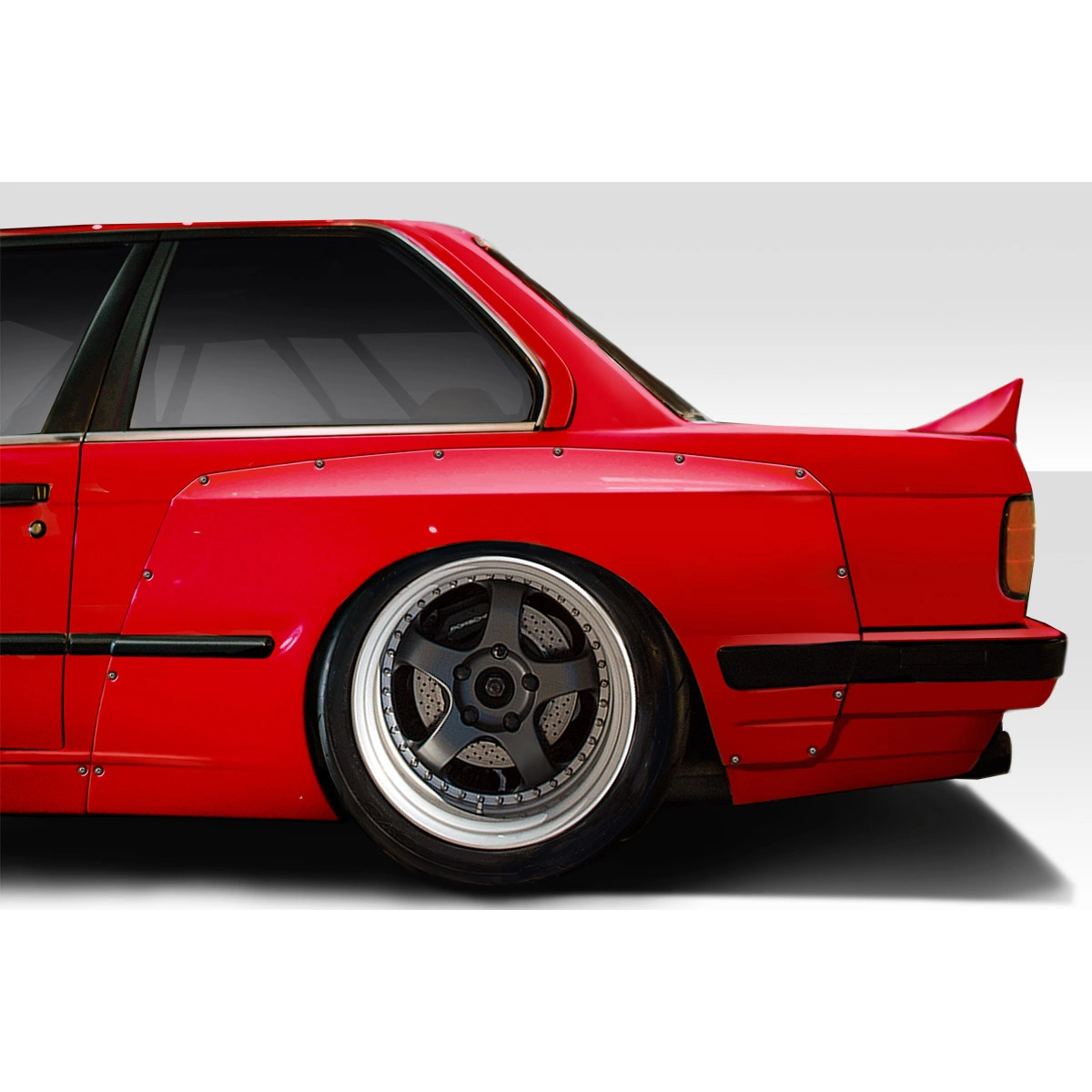 1984 1991 BMW 3 Series E30 Duraflex TKO Wide Body Rear Fender Flares 70mm 2 Piece